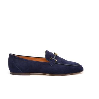 Tod's Blaue Wildleder-Mokassins - - Shoes - Damen - Blau - 37 1/2 EU