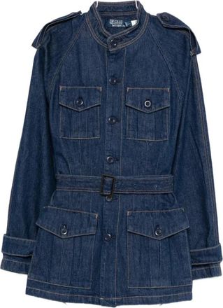 Ralph Lauren Femme, Vestes, Bleu, Taille: 38 FR Outerwear Ralph Lauren