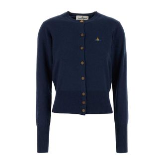 Vivienne Westwood Marineblauer Baumwollmischung Cardigan - - Knitwear - Damen - Blau - L