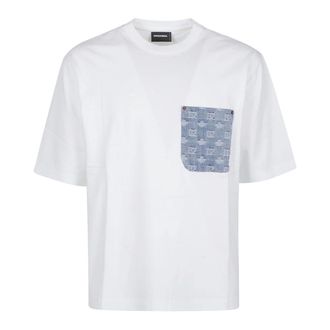 Dsquared2 Herren, Oberteile, Wei&szlig;, MGr&ouml;&szlig;e