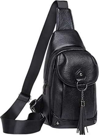 Generic Sac a Main Femme Sac Bandouli&egrave;re Femme Sacoche Femme Bandouli&egrave;re Travail Voyage &Eacute;cole Poitrine Doux, Grande Capacit&eacute; R&eacute;tro, Sac Voyage L&eacute;ger Multifonc