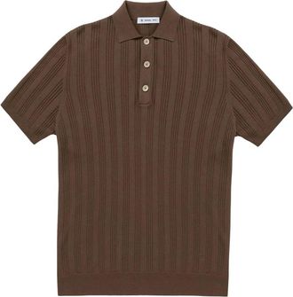 Manuel Ritz Homme, Tops, Brun, Taille: XL Maglia Polo