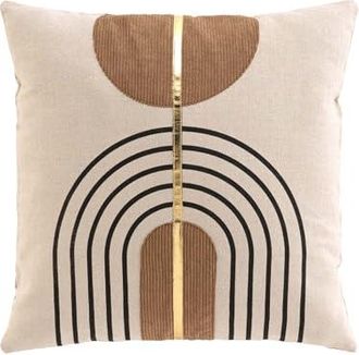 Douceur d'Int&eacute;rieur Kissen mit abnehmbarem Bezug (45 x 45 cm) Spyro, Polyester-Baumwoll-Mischgewebe, Bedruckt mit metallic