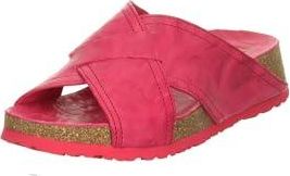 Think Damen KOAK chromfrei gegerbte nachhaltige Pantolette, Fuxia 5010