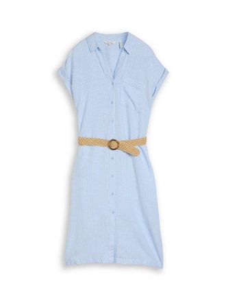 Tom Tailor Midikleid Kleider & Jumpsuits Loose Fit Midi-Kleid mit G&uuml;rtel