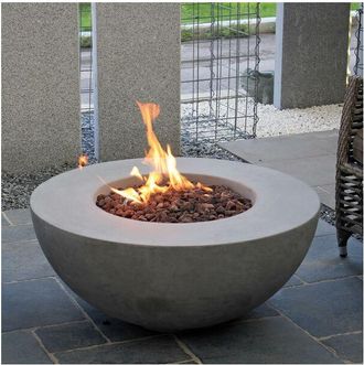 Elementi Gasfeuerstelle &Auml;tna in Beton-Optik - Elementi