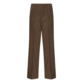 Nineminutes Braune Baggy Hose - - Trousers - Damen - Braun - S