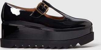 Stella McCartney Elyse T-Bar Platform Mary Janes, Woman, Black, Size: 40h