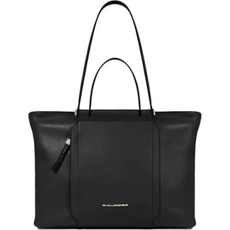 Piquadro Kreis Linie Einkaufstasche Schwarz - - Bags - Damen - Schwarzk - ONE SIZE