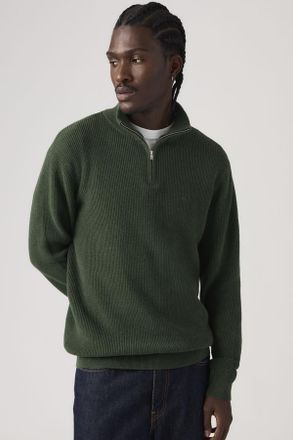 Levi's Housemark Quarter Zip Sweater - Herren - Gr&uuml;n / Gr&uuml;n