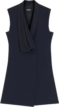 HUGO BOSS Robe Danjanal - Femme - Robes - Bleu - Taille: 48 FR
