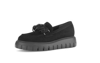 Gabor Damen Slipper, Frauen Slip On,Best Fitting,Businessschuhe,Slip-ons,Mokassins,Halbschuhe,Slides,Schlupfschuhe,Loafer,schwarz,40.5 EU / 7 UK