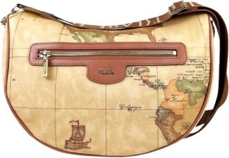 Alviero Martini 1A Classe Femme, Sacs, Beige, Taille: ONE Size Tracolla Mezzaluna Piccola