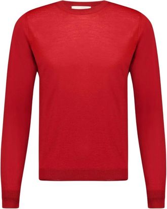 PIACENZA 1733 Piacenza 1733, Homme, Pulls, Rouge, Taille: S Pull Ras du Cou en Cachemire