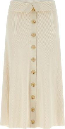 Zimmermann Femme, Jupes, Beige, Taille: 40 FR Rebellion Buttoned Midi Skirt