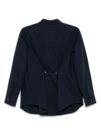 Parosh Cotton Shirt - Navy