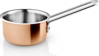 Eva Solo | Copper Servierkasserolle 0,3 l 9 cm Messing | Dekorative und Elegante Servierkasserolle | Natürliche und Matte Patina | Kasserolle nur zum Servieren