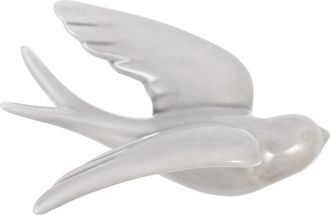 Vosarea 1 STK Wandbehang Vogel Dekoration Vogel Wandschmuck Weiße Keramikhäuser Keramik Vögel Wohnkultur Ornamente Garten Bauernhaus Vogelwand Mauervögel 3D K