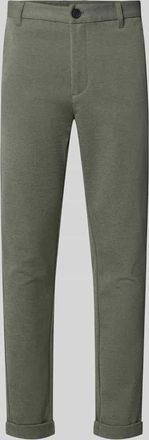 Lindbergh Slim Fit Stoffhose mit umgeschlagenen Hosenbeinen