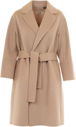Max Mara Femme, Manteaux, Beige, Taille: 36 FR Arona Belted Coat