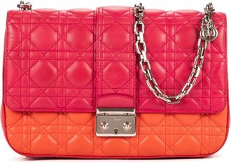 Dior Crossbody Bags - Lady Dior Tricolor Medium - Gr. unisize - in Rosa - f&uuml;r Damen