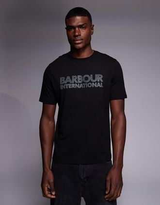 Barbour T-shirt basique &agrave; imprim&eacute; graphique - Noir