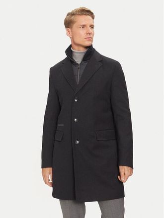 HUGO BOSS Wollmantel H-Hyde 50502255 Dunkelblau Slim Fit