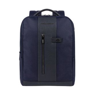 Piquadro Laptoprucksack 15-6 aus Stoff - - Bags - Herren - Blau - ONE SIZE