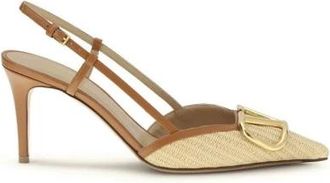 Valentino Garavani Femme, Chaussures, Beige, Taille: 41 EU Bos Taurus Escarpins &agrave; Talons Hauts