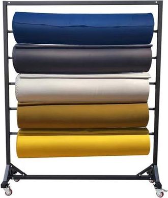 Generic LHXLSH Support De Rangement pour Rouleaux De Tissu, Présentoir Déchantillons De Tissu, Voiture Commerciale avec Tige De Suspension Réglable Étanche(20