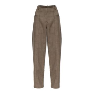 Ganni Hosen mit B&uuml;gelfalte - - Trousers - Damen - Braun - M