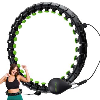 Tunturi New Fitness Hula Hoop, Hula Hoop Reifen Erwachsen & Anf&auml;nger, Einstellbare Hoola Hoop Reifen f&uuml;r Gewichtsverlust und Fitness
