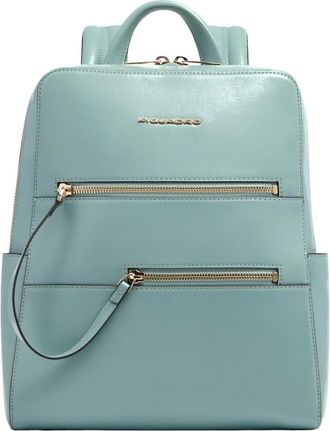 Piquadro Sac &agrave; dos en cuir Rfid Patricia pour iPad 27-94 cm - Femme - Sacs - Bleu - Taille: ONE Size