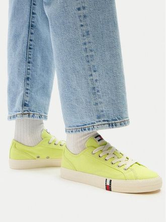Tommy Jeans Sneakers aus Stoff Archive Y2K EN0EN02956 Gr&uuml;n