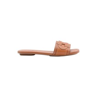 Hogan Femme, Chaussures, Brun, Taille: 37 1/2 EU H685 Flat Sandal