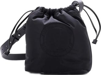 Saint Laurent Rive Gauche Drawstring Padded Nylon bucket bag - Noir