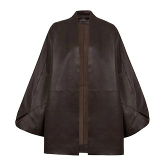 Cortana Weite Kimono-Jacke - - Blouses & Shirts - Damen - Braun - ONE SIZE