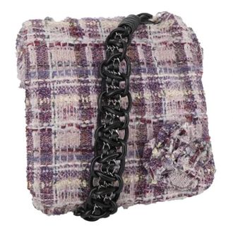 Chanel Sac Bandouli&egrave;re Vintage en Toile Pre-owned - Femme - Pre-owned - Violet - Taille: ONE Size