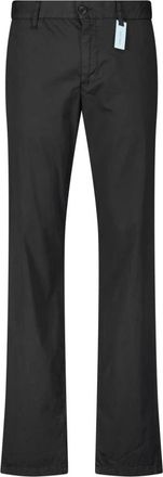 Alberto Alberto, Homme, Pantalons, Noir, Taille: W34 L30 Pantalon en tissu &eacute;lastique r&eacute;gulier