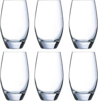 Arcoroc ARC H4531 Maléa Trinkglas, Wasserglas, Saftglas, 350ml, Glas, transparent, 6 Stück