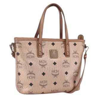 MCM Sac &agrave; main Pre-owned en cuir PVC - Femme - Pre-owned - Rose - Taille: ONE Size