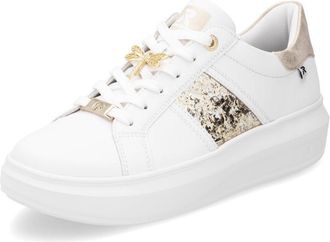 Rieker Damen Low-Top Sneaker W1202, Frauen Halbschuhe, lose Einlage,Freizeitschuhe,Turnschuhe,Laufschuhe,Sportschuhe,Weiss Kombi (82),37 EU / 4 UK