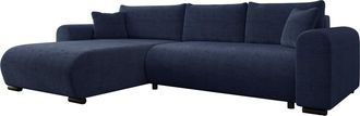 Mirjan24 Ecksofa Merkos, Eckcouch, Couch mit Schlaffunktion und Bettkasten, Wohnlandschaft, Bettfunktion L-Form Sofa, Ottomane universell (Flow 22)