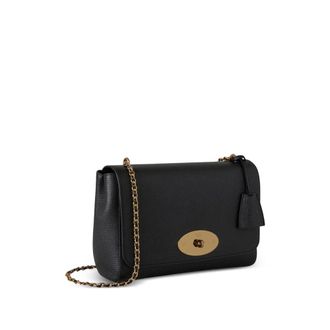 Mulberry Goatskin Shoulder Bag - Black