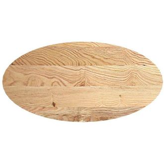 vidaXL Dessus de table 120x60x4 cm bois de ch&ecirc;ne massif ovale Vidaxl