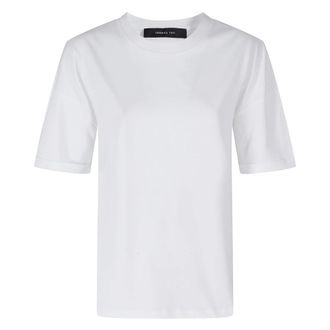 Federica Tosi Crew Carry Over Jersey - - Tops - Damen - Wei&szlig; - M