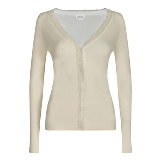 P.A.R.O.S.H. Cremefarbener Pullover f&uuml;r einen stilvollen Look - - Knitwear - Damen - Beige - L