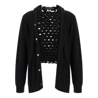 Comme Des Gar&ccedil;ons Hybrid Knit Cardigan - - Knitwear - Herren - Schwarzk - L