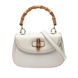 Gucci Pre-owned Bamboo Satchel - - Pre-owned - Damen - Wei&szlig; - ONE SIZE