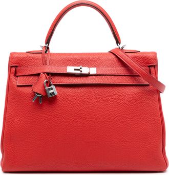 Herm&egrave;s Geranium Togo Kelly II Retourne 35